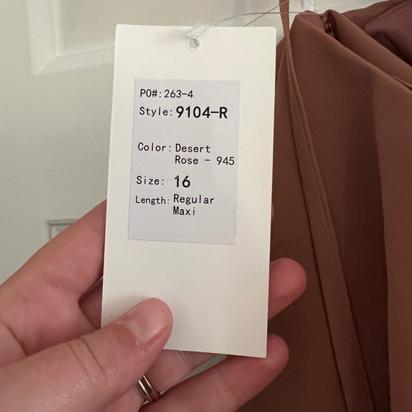 Revelry | Dresses | Revelry Ferrah Chiffon Dress Size 6 Desert Rose ...